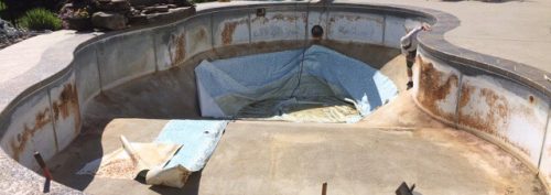 Vinyl liner inground pool sales construction installation Paradise Pool ...